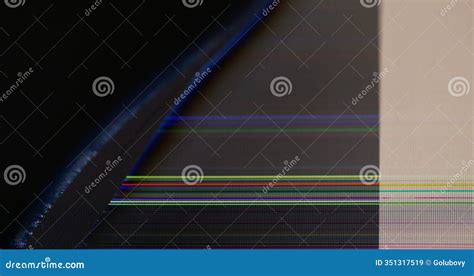 Distorted Monitor Screen Texture Glitch Blurred Stock Image Image Of