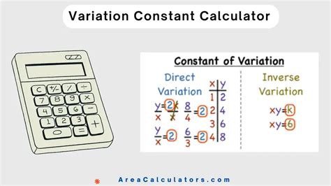 Variation Constant Calculator Area Calculators