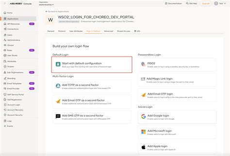 Configure Self Sign Up Choreo Documentation Ai Native Internal Developer Platform