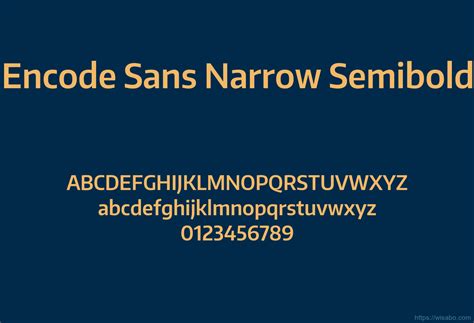 encode sans narrow semibold font free download [ttf otf] wisabo fonts