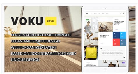 voku minimal portfolio and blog html template biggest collection of gpl themes plugins