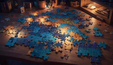 Jigsaw Puzzle Pieces Colorful Assembly Game Problemsolving Interlocking Section Fit Cha