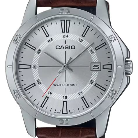 Casio Enticer Mtp V004l 7c Silver Dial Mens Watch