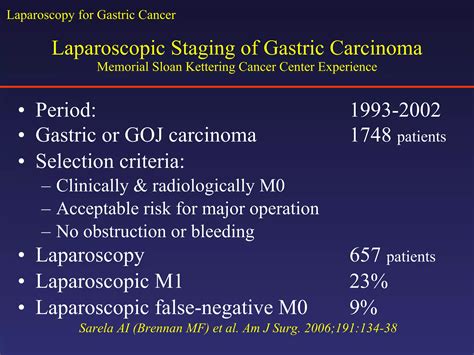 Laparoscopy For Gastric Cancer Ppt