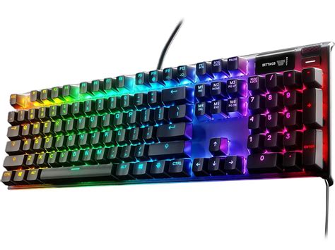 SteelSeries Apex Gaming Keyboard With OLED Display RGB Backlit Brown Switches Walmart Com