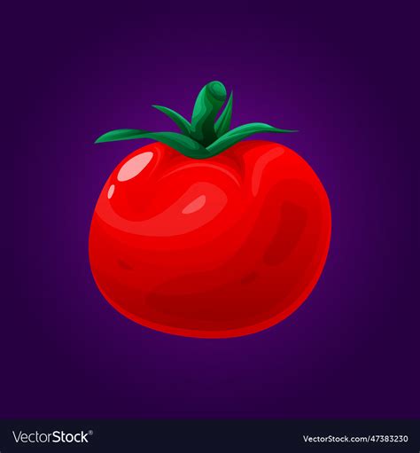 Tomato Fruit With Gradient Color Royalty Free Vector Image