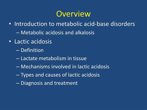 Ppt Lactic Acidosis Powerpoint Presentation Free Download Id2028407