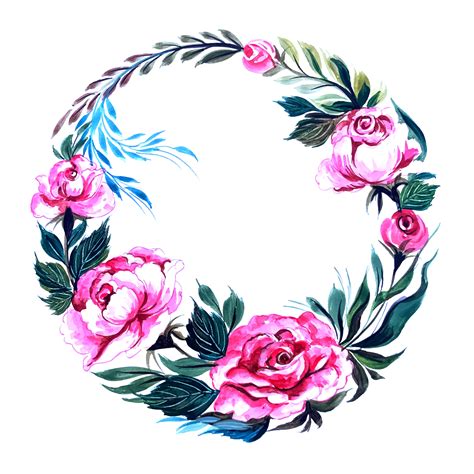 Decorative Wedding Circular Floral Design 1040659 Vector Art At Vecteezy