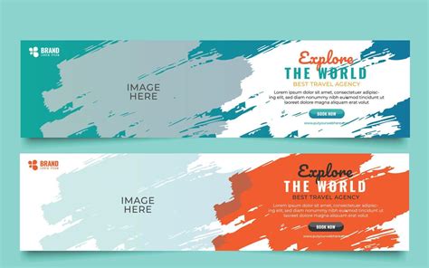 Travel Banner Design Template Social Media Cover Page Design Linkedin