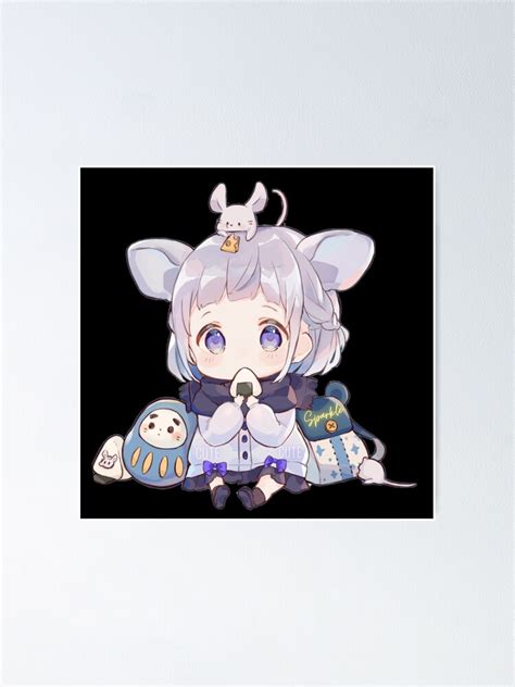 Cute Anime Girl Poster For Sale By Martime Redbubble