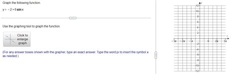 Solved Graph The Following Function Y−26sinx Use The