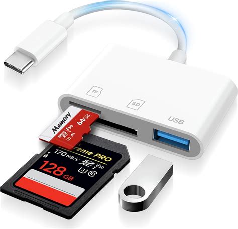 Amazon Com Denlane USB C SD Card Reader For IPhone USB C To Micro SD Memory Card Adapter