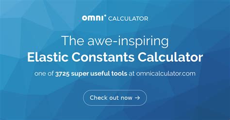 Elastic Constants Calculator