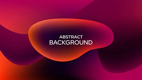 Abstract Background Elegant Gradient Mesh Red Orange Smooth Liquid Color Design Vector Template