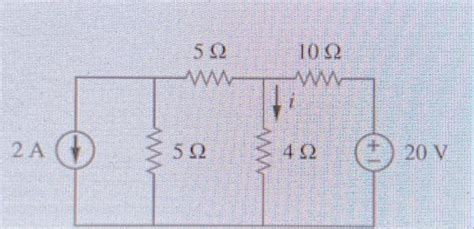 solved use source transformation to find the current i
