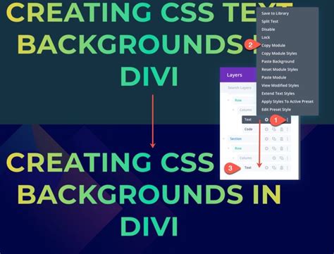 How To Design Css Text Backgrounds In Divi Using Background Clip