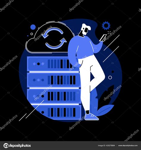 Backup Server Abstract Concept Vector Illustration Stock Vector By VisualGeneration