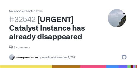 [urgent] catalyst instance has already disappeared · issue 32542