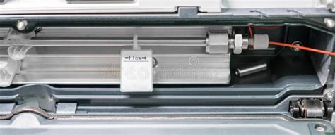 Column Connected To HPLC System In Termostate HPLC System At Analytical Chemistry Laboratory