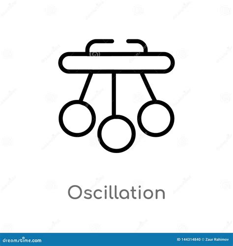 Oscillation Icon Vector Isolated On White Background Logo Concept Of Oscillation Sign On