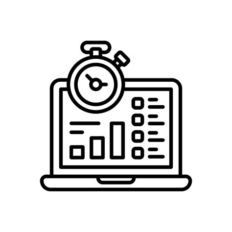 Project Tracking Icon In Vector Illustration 25729772 Vector Art At