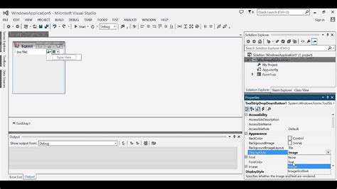 Vb Adding Items To A Toolstrip Control Youtube