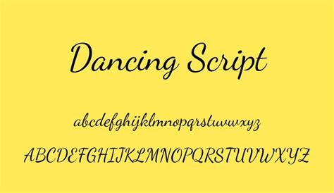 Dancing Script Font Free Download