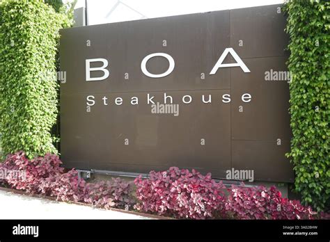 Los Angeles California Usa 1st March 2025 Boa Steakhouse On Sunset