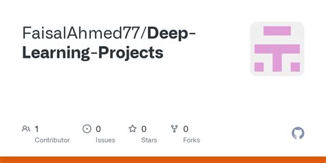 GitHub FaisalAhmed Deep Learning Projects