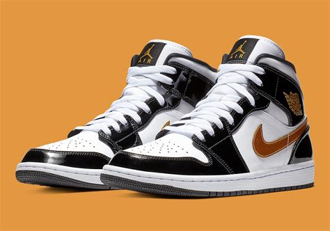 Air Jordan 1 Mid Se Black Gold 852542 007 Release Date