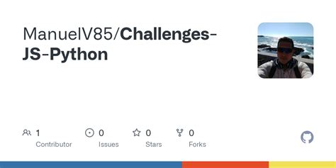 GitHub ManuelV85 Challenges JS Python