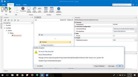 Database Connection Help Uipath Community Forum