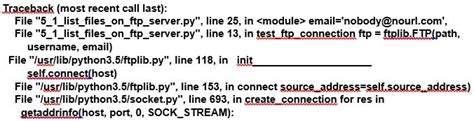 Python Networking Ftp Programming