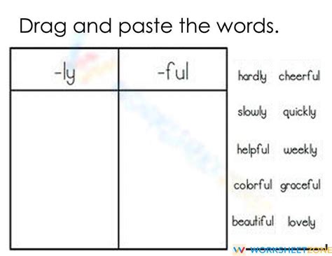 Suffixes Ful Less Ly Foundation Year 2 Cgp Plus Worksheets Library