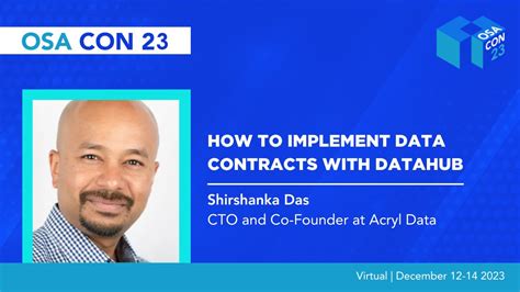 How To Implement Data Contracts With Datahub The Open Source Analytics Conference