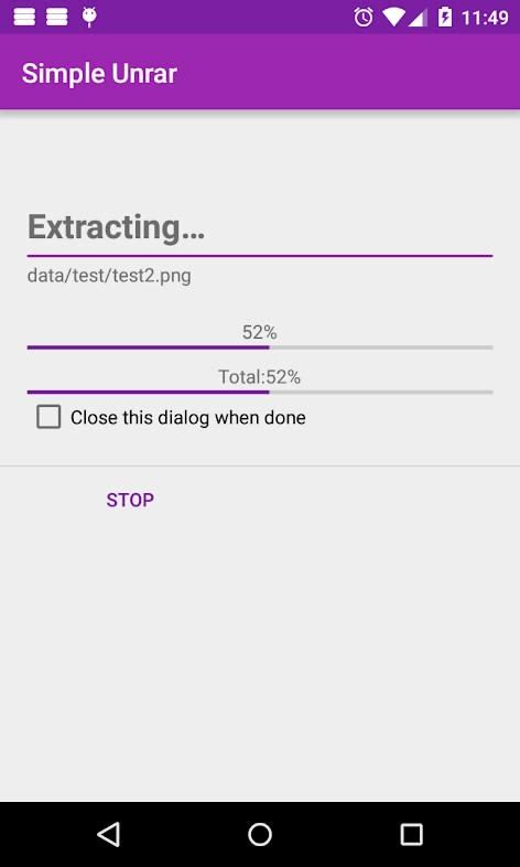 دانلود نرم افزار باز کردن فایل های فشرده رار اندروید Simple Unrar Mod