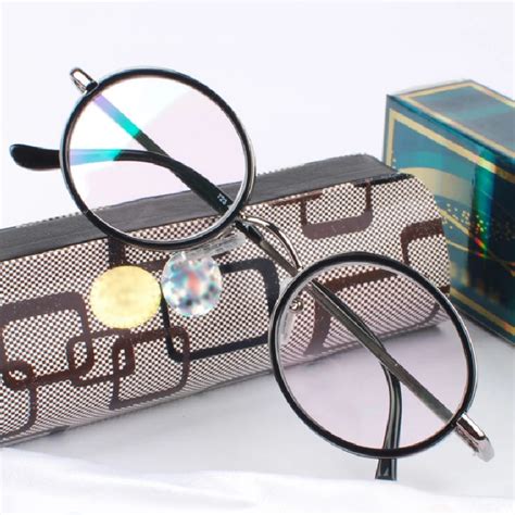 Men Retro Round Metal Full Frame Reading Glasses Black Presbyopia Spectacles Diopter 10 15 20