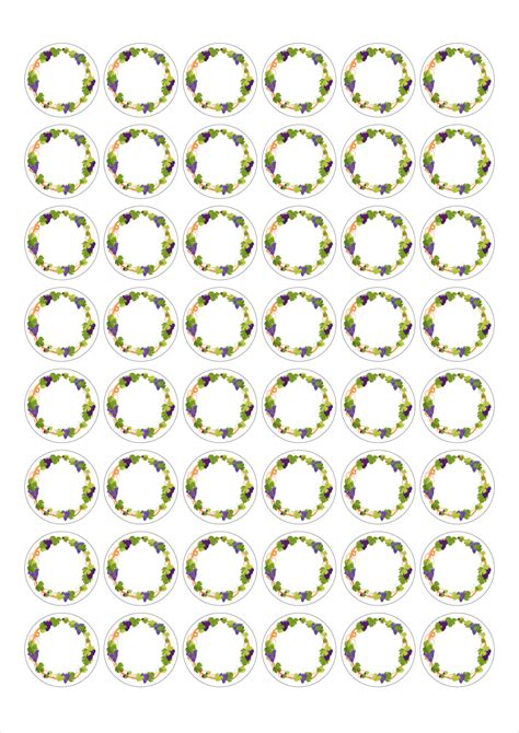 디자인된 A4 라벨지 출력용 라벨스티커 규격코드 586 디자인코드 Da014 Φ30 Mm 원형 출력용 스티커 라벨 전문 아이라벨