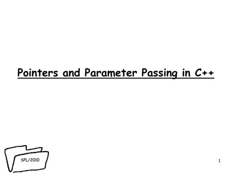Pointers And Parameter Passing In C