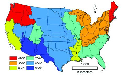 Spatial Distribution Of The Ratio Of Mean Annual 1979 2015 Download Scientific Diagram