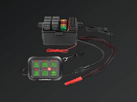 6 Gang Switch Clearview Led