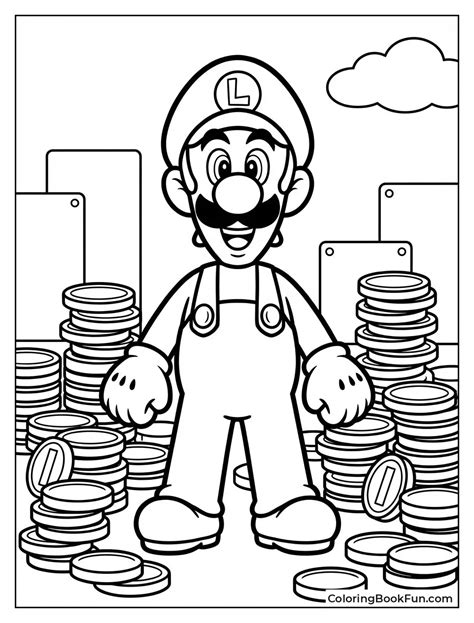 62 Luigi Coloring Pages Free Pdfs Coloringbookfun