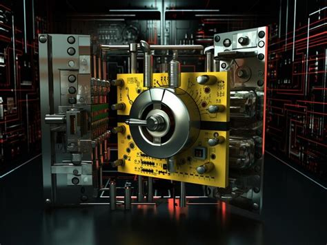 Premium AI Image Security System Locks Data For Computer Safety