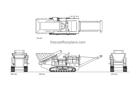 Crusher Machine Free Cad Drawings House Plans Design Home Design