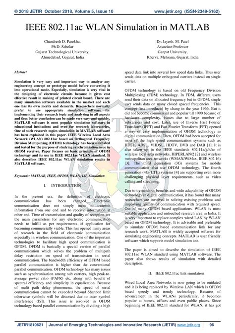 pdf ieee 802 11ac wlan simulation in matlab