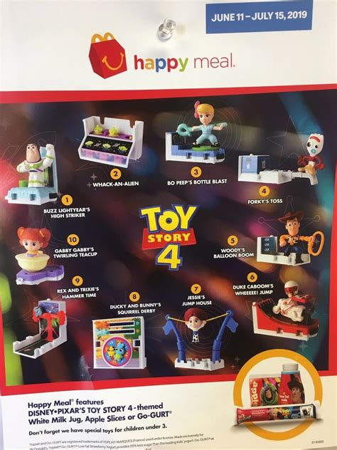 Mcdonalds Toy Story 4 Happy Meal Toys Complete Set Of 10 In Hand Ready