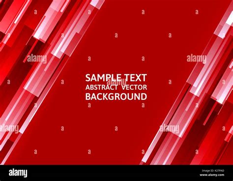 Abstract Red Geometric Square Overlap Background With Copy Space Stock Vector Image And Art Alamy
