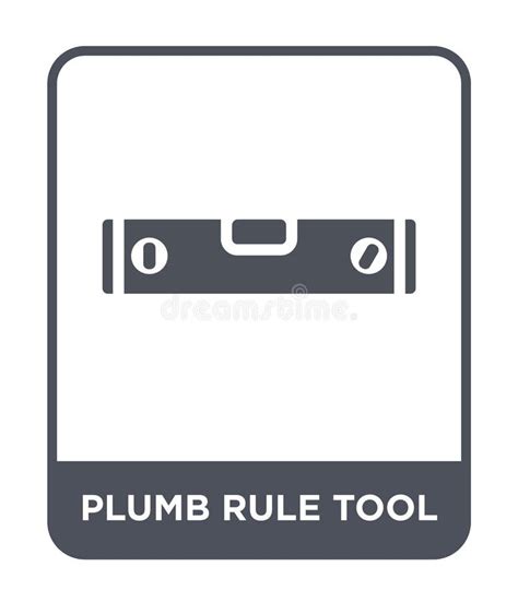 Plumb Rule Tool Icon Trendy Modern Flat Linear Vector Plumb Rule Tool Icon On White Background