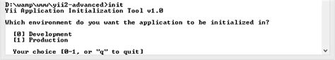 การตดตง Yii2 Advanced Application Template