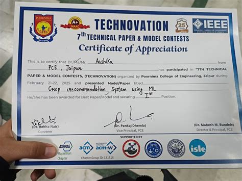 Machinelearning Ai Agriculturetech Innovation Technovation2025 Aashika Pandey